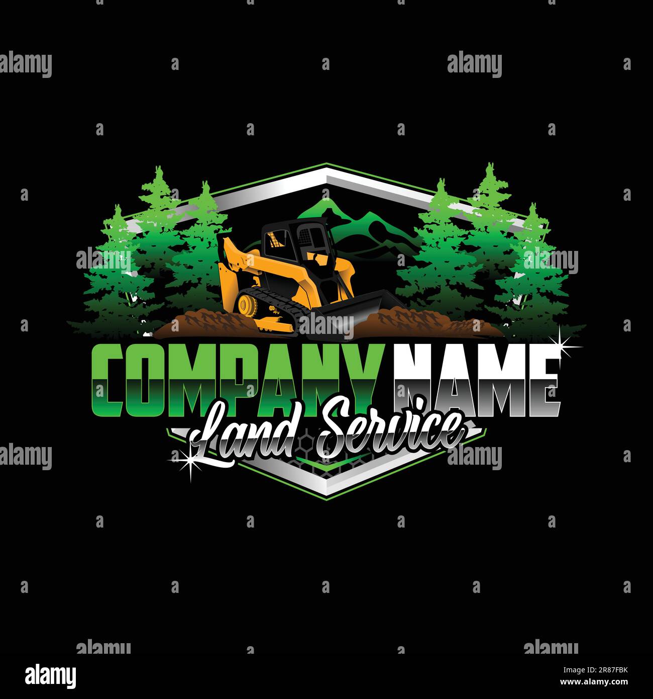 Clearing machine Stock Vector Images - Alamy