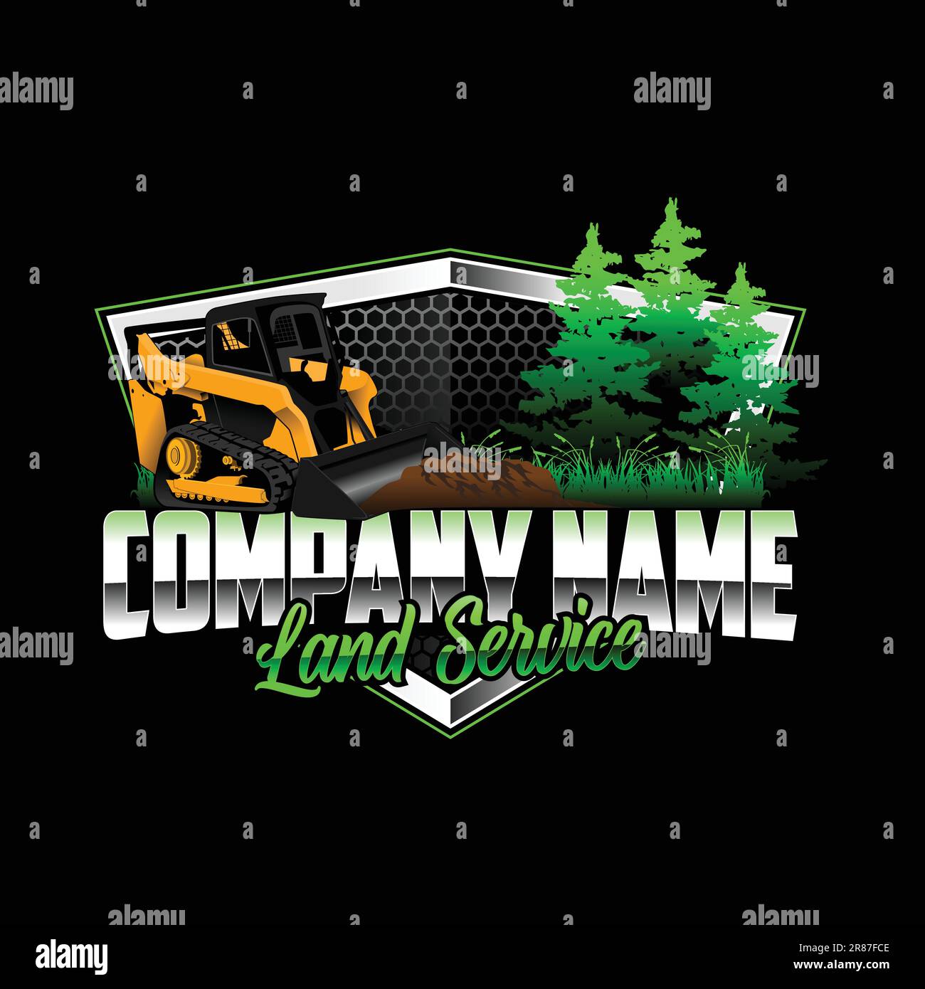 Land Service or Land Clearing Company Logo Stock Vector Image & Art - Alamy