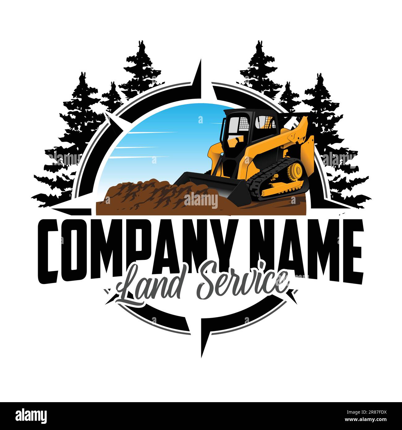 Land Service or Land Clearing Company Logo Stock Vector Image & Art - Alamy