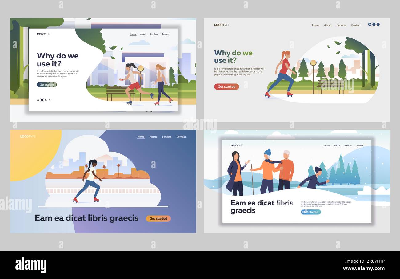 People skiing on sea Stock Vector Images - Alamy