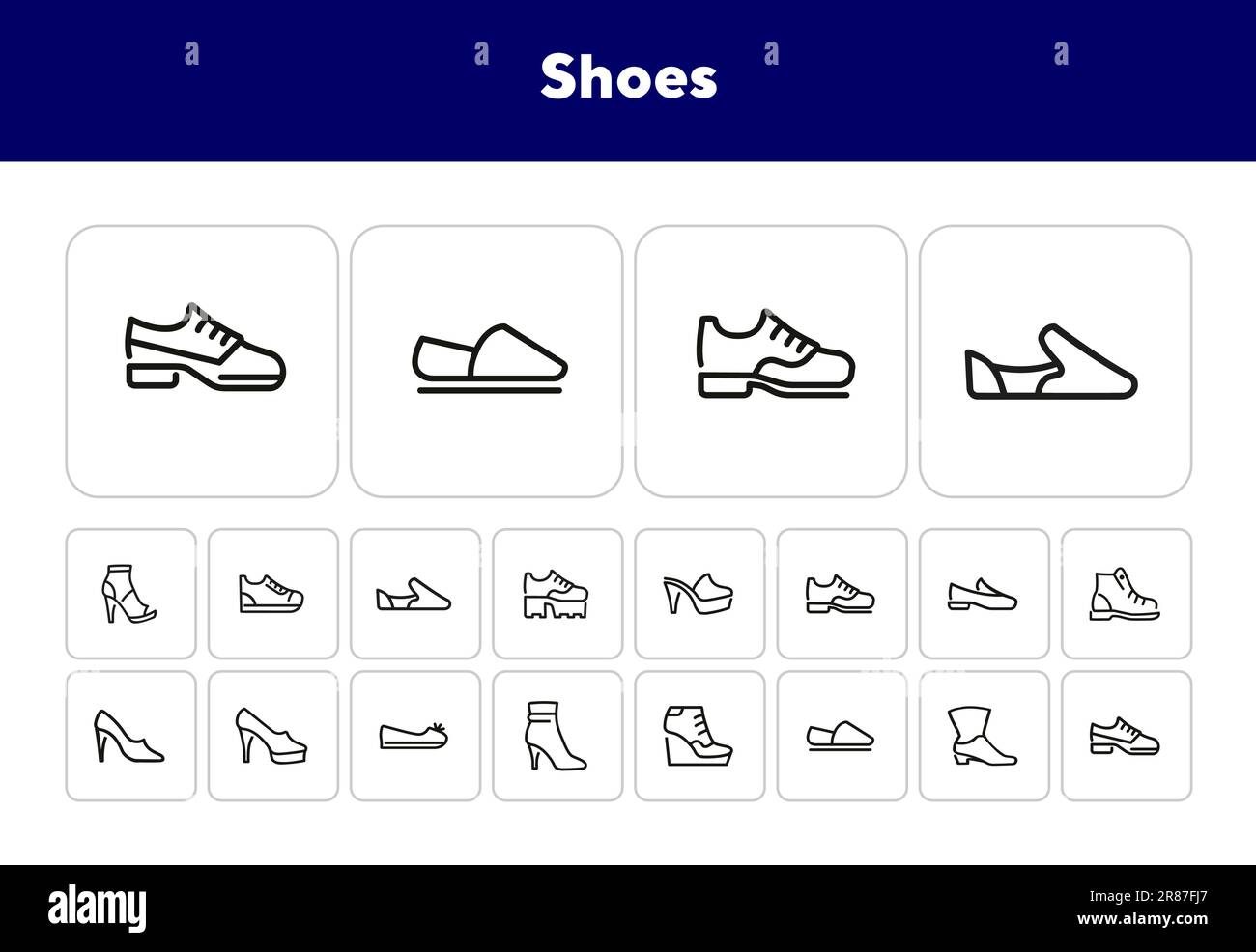 Luxury shoes detail Stock Vector Images - Alamy