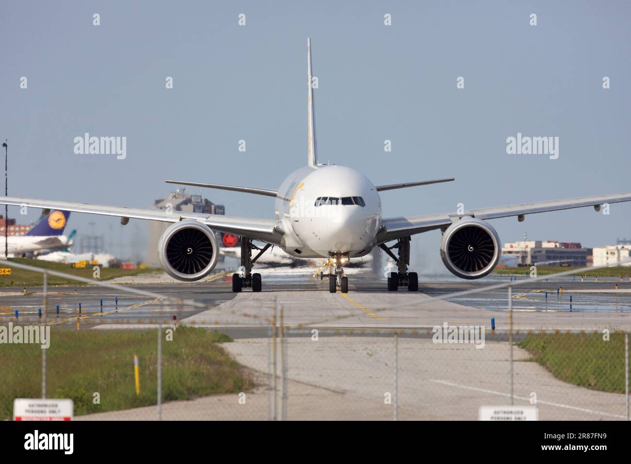 AeroLogic Boeing 777F, D-AALF, Taxiing for Takeoff at Pearson Airport ...