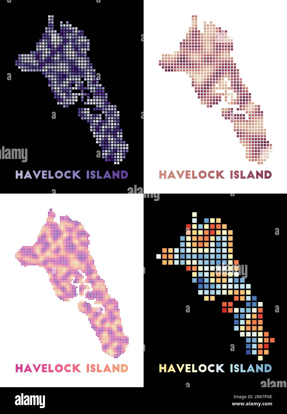 Havelock island map hi-res stock photography and images - Alamy