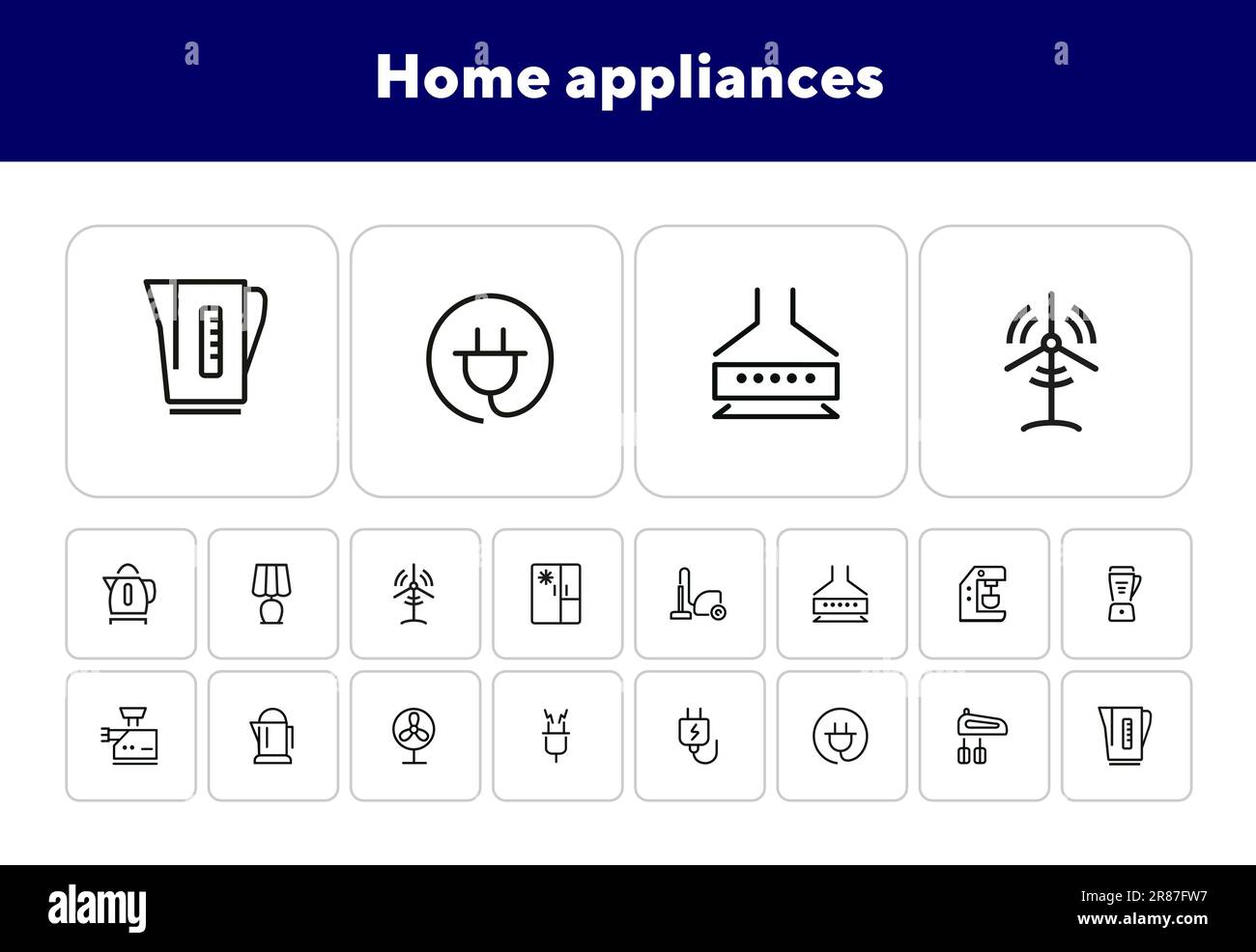 Mixer icon linear logo Stock Vector Images - Alamy