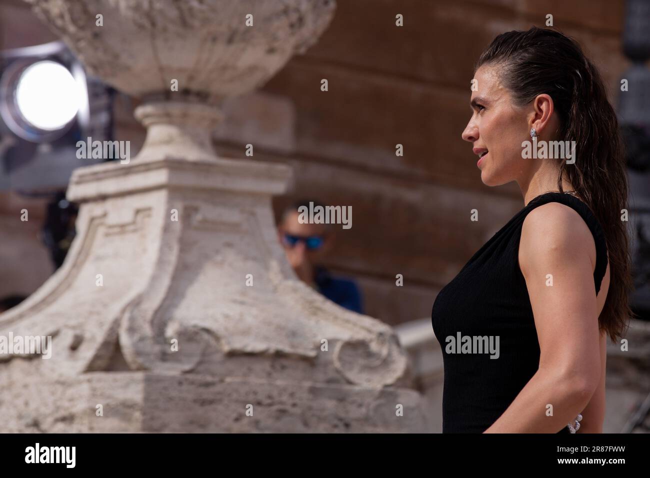 Rome, Italy. 19th June, 2023. Hayley Atwell attends the red carpet of ...
