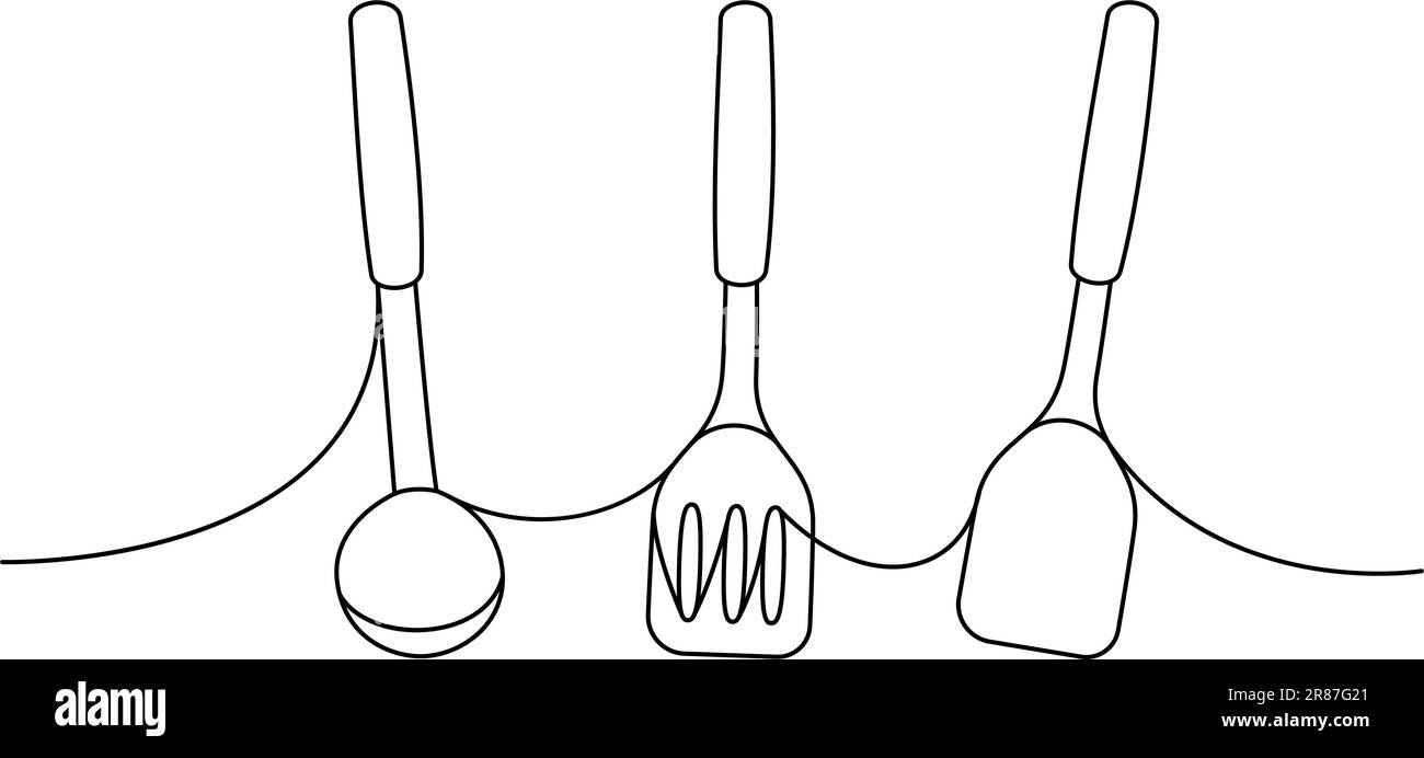 Easy Drawings For The Word Utensil