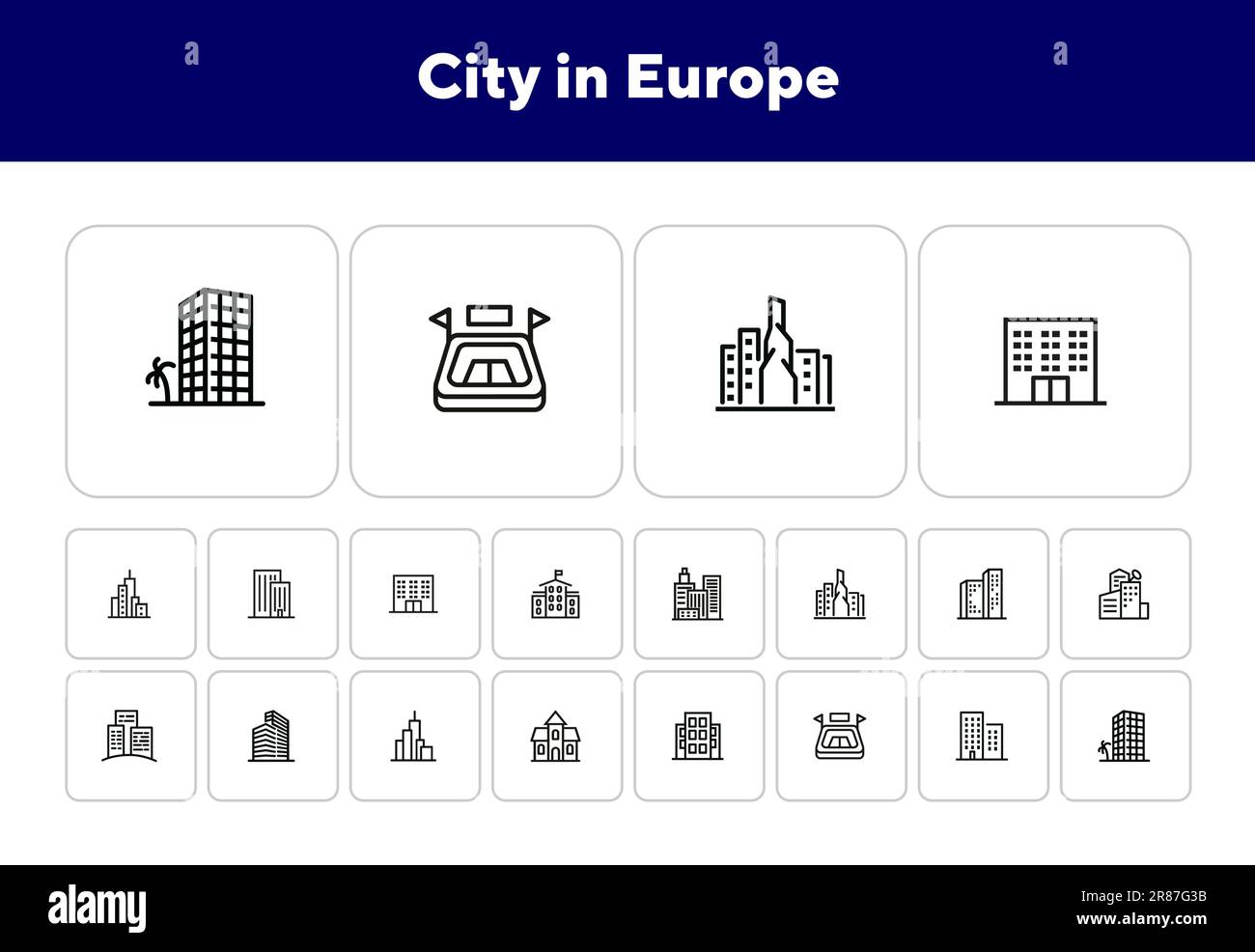 Skyscraper europe Stock Vector Images - Alamy