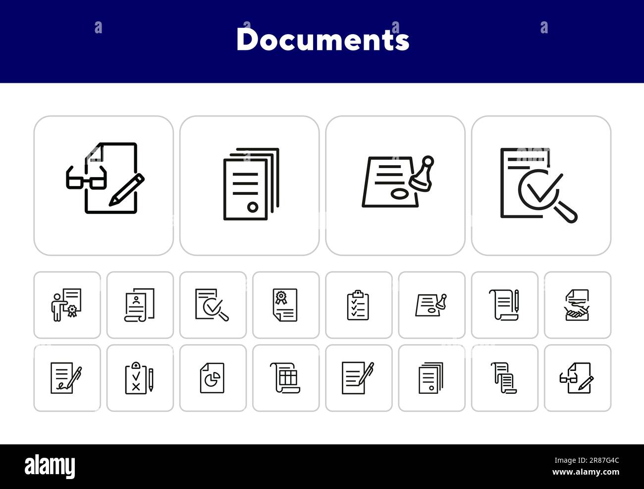 Business pie chart documents Stock Vector Images - Alamy