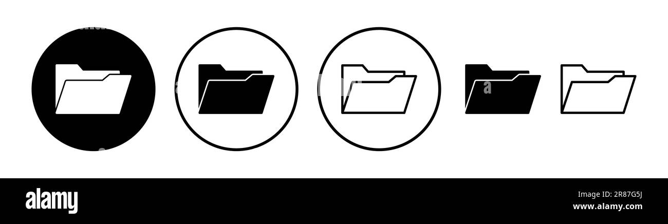 Folder icon vector. document folder icon Stock Vector Image & Art - Alamy