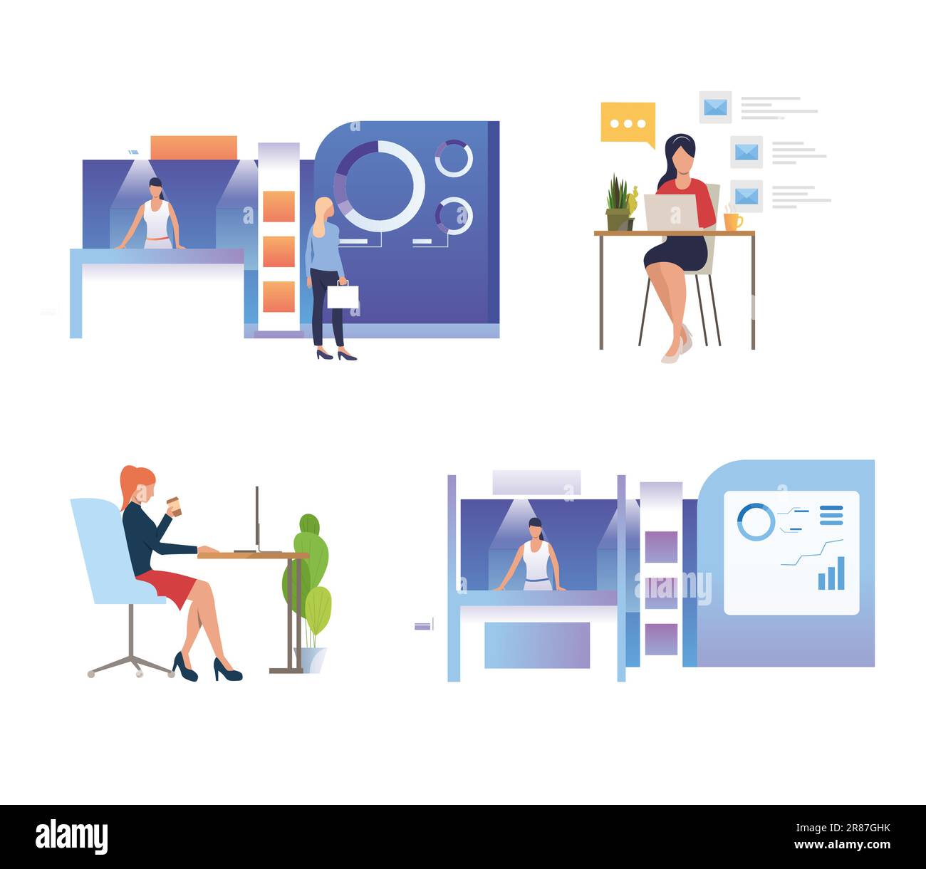 Online statistics data analytics Stock Vector Images - Alamy