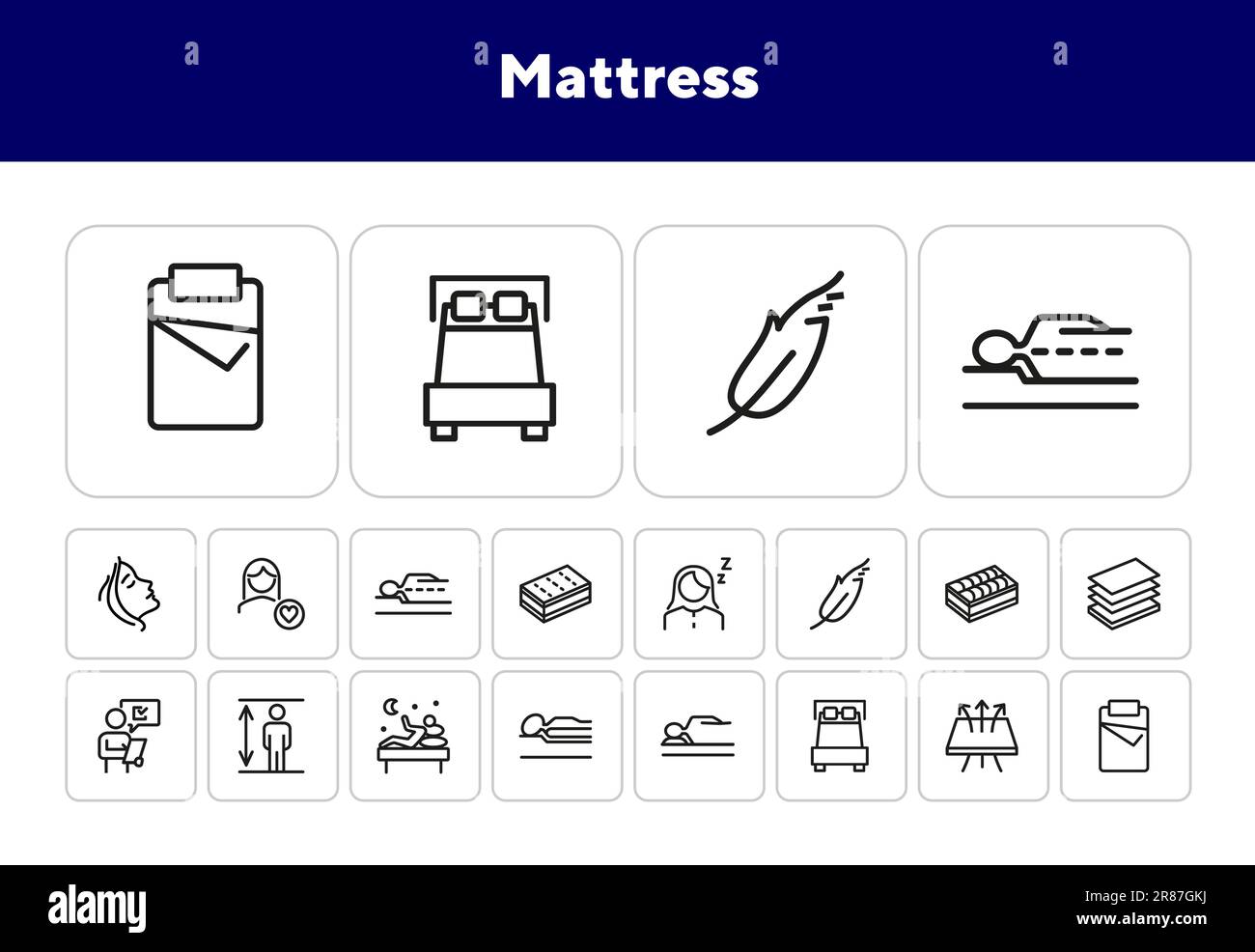 Mattress feather hi-res stock photography and images - Alamy