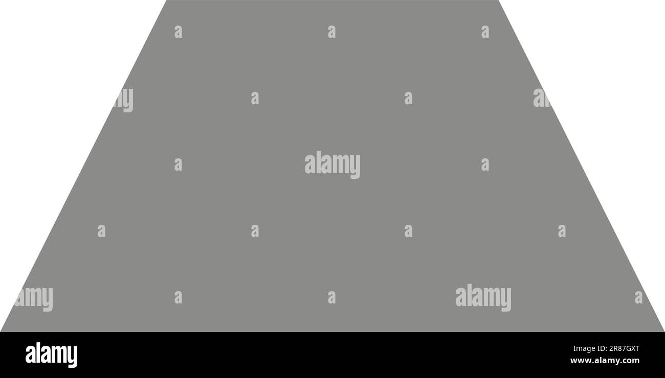 Trapezium geometric shape element symbol for preschool education for ...