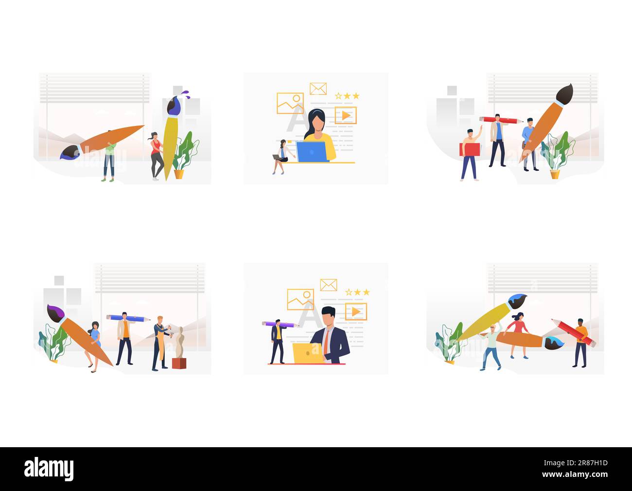 Designers and artists set Stock Vector Image & Art - Alamy