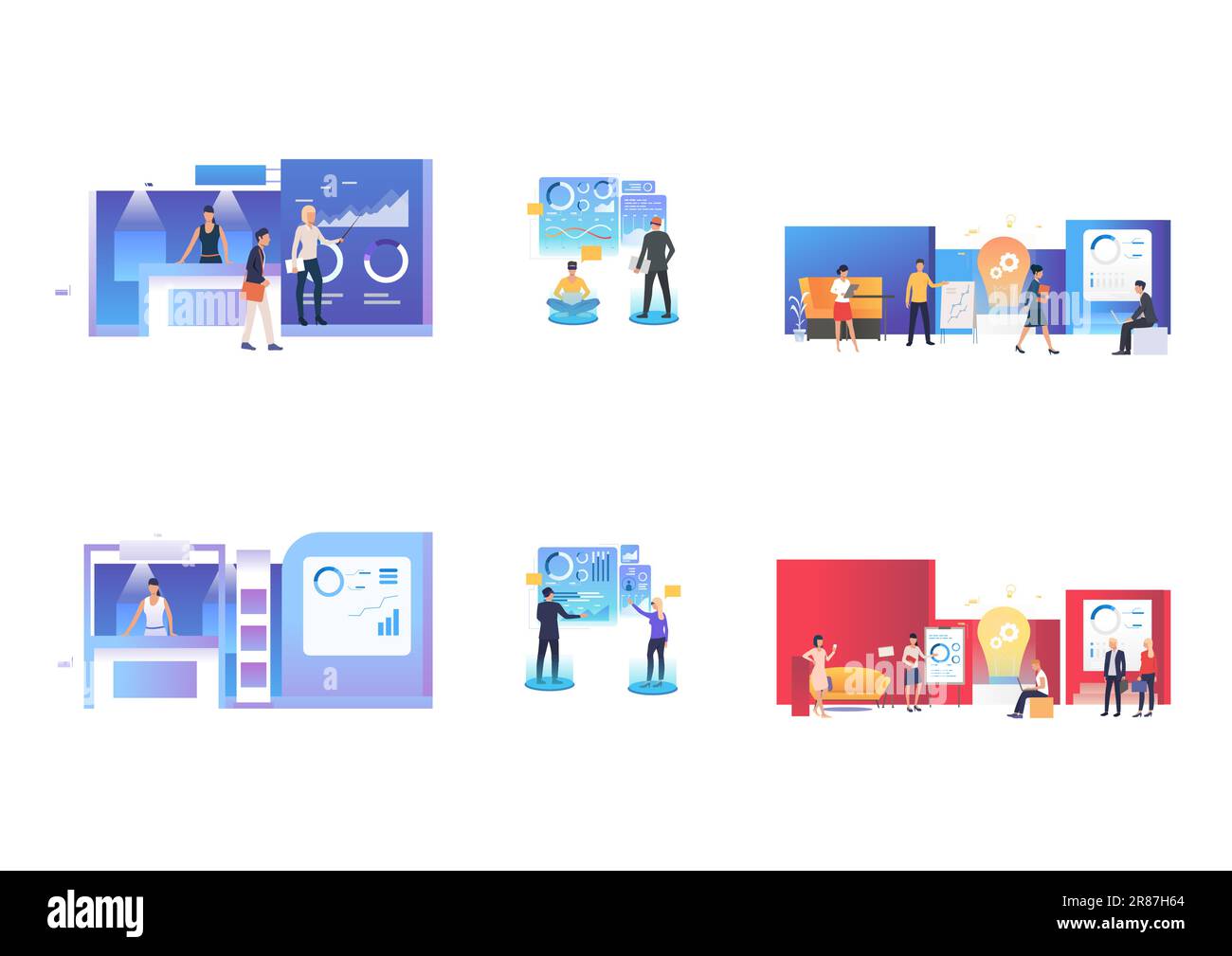 Interactive presentation set Stock Vector Image & Art - Alamy