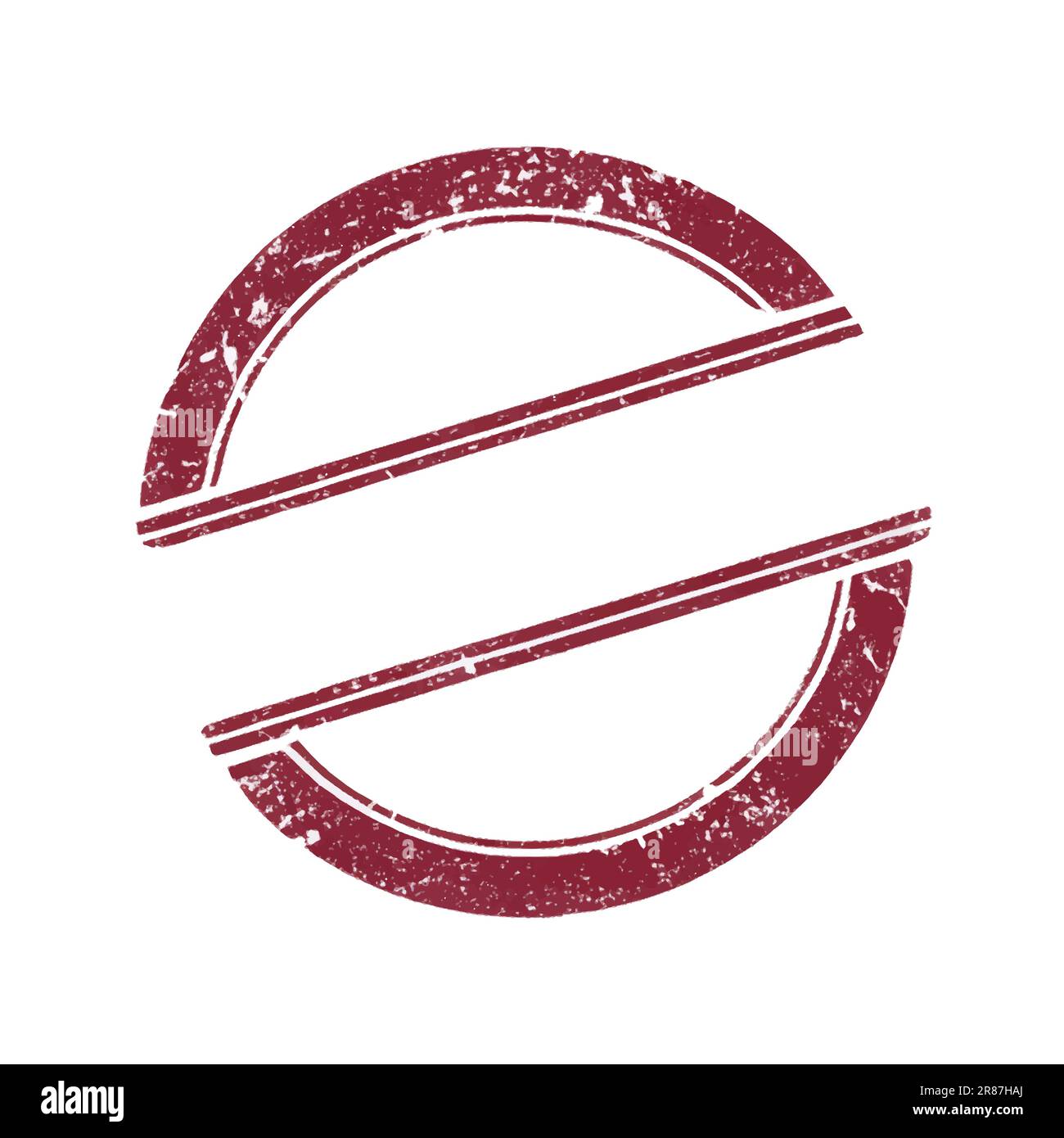 Empty a rubber stamp template. Vector illustration Stock Vector Image ...