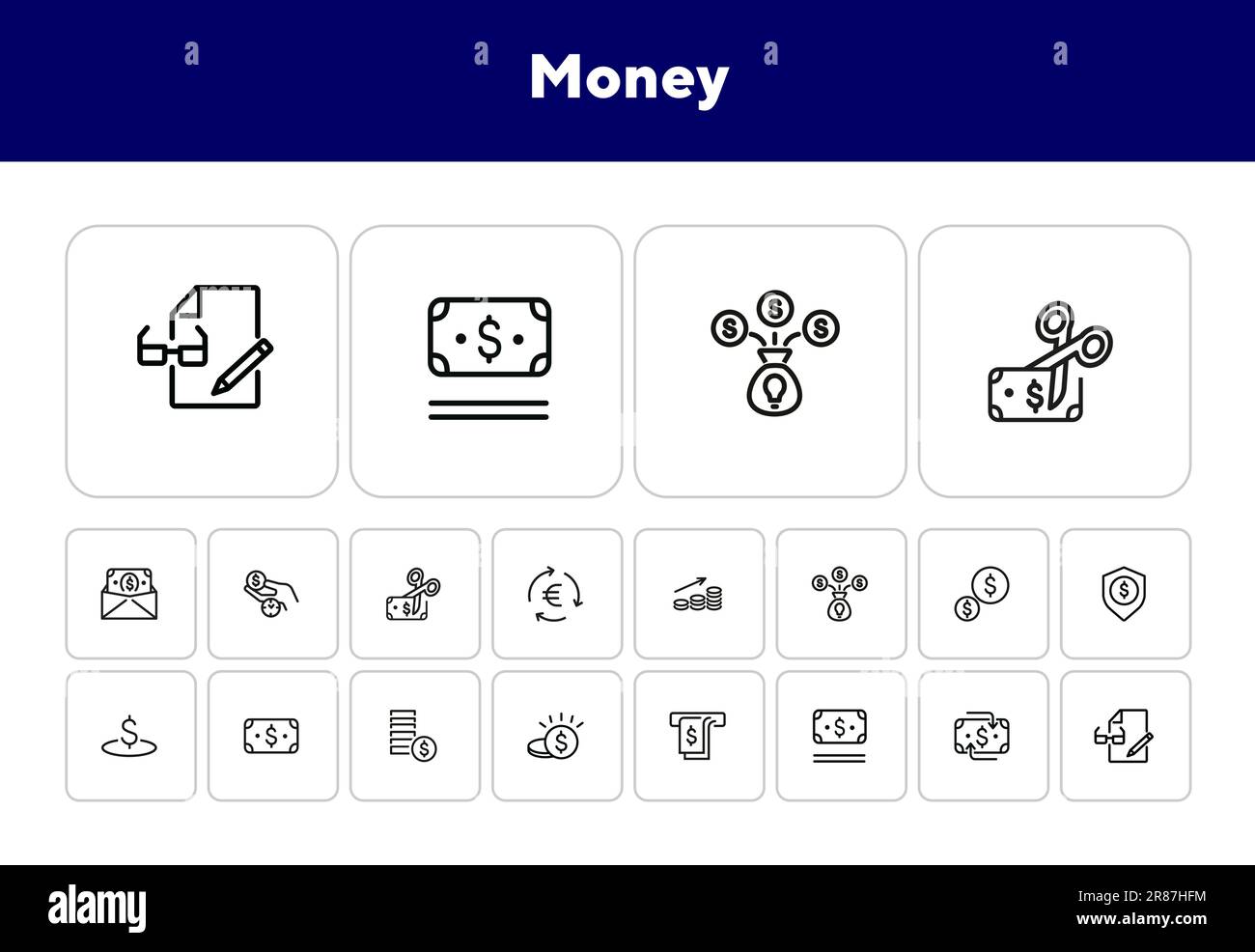 Eyeglasses budget Stock Vector Images - Alamy