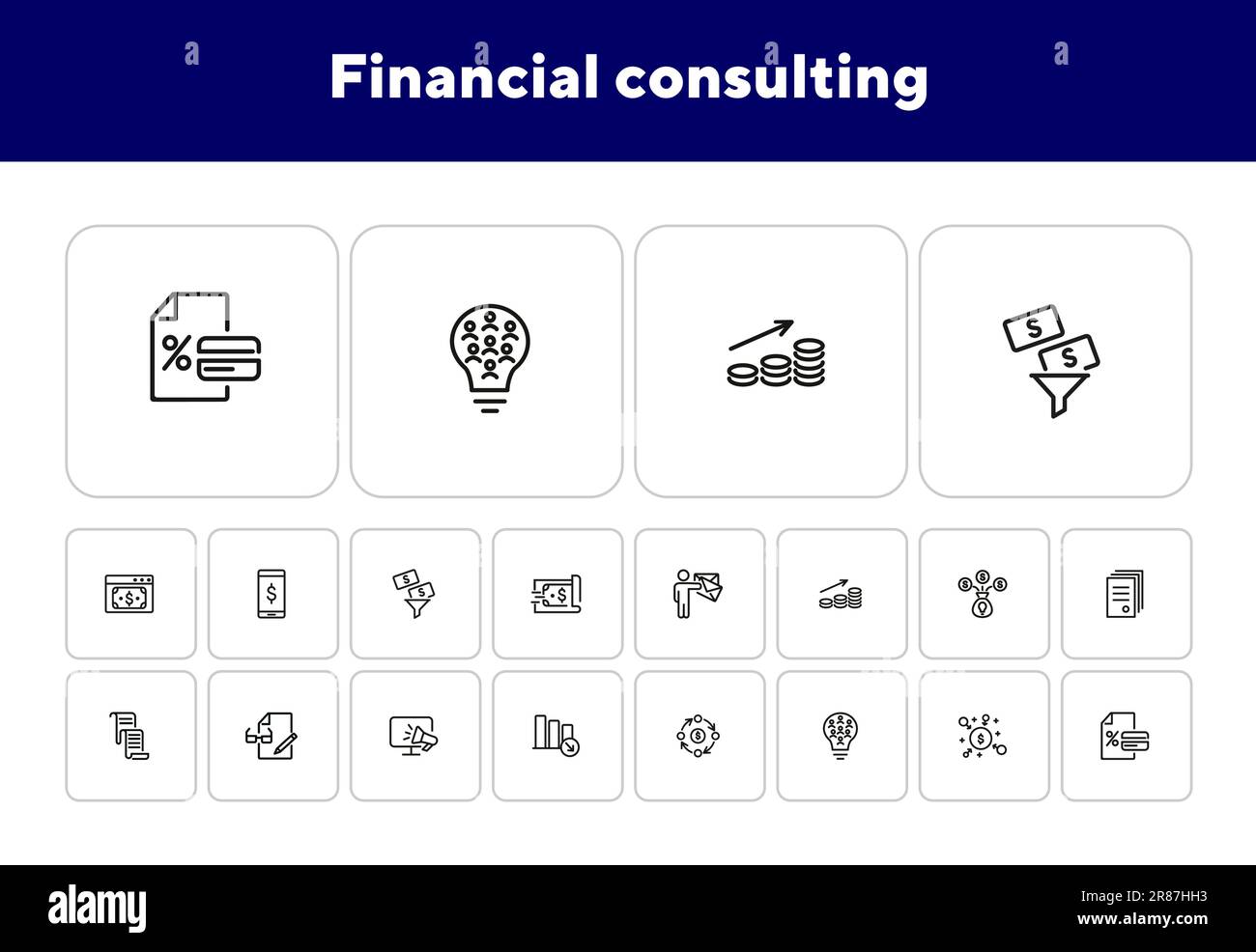Financial advisor logo design Stock Vector Images - Alamy
