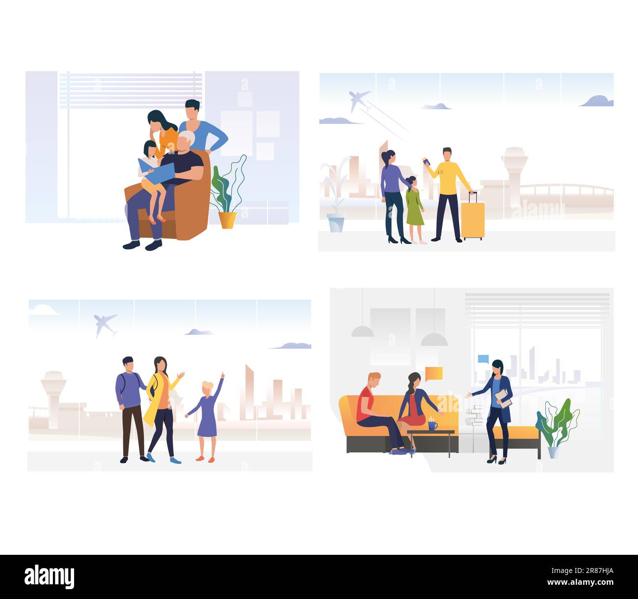 Family holiday planning Stock Vector Images - Alamy
