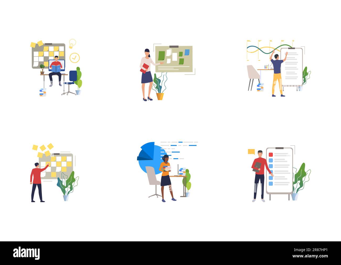 Office job learning Stock Vector Images - Alamy