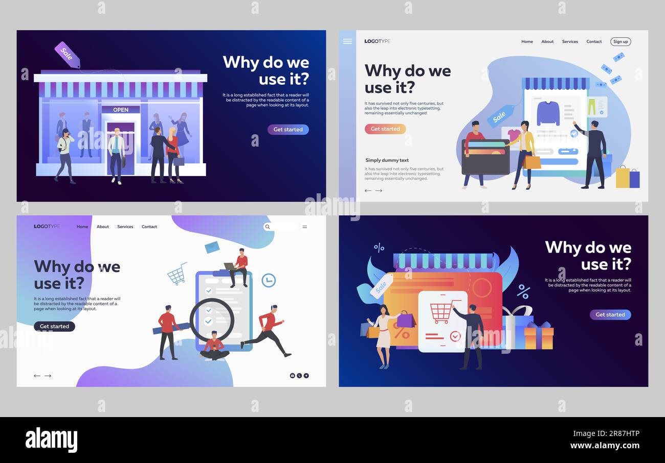 Purchasing clothes Stock Vector Images - Alamy