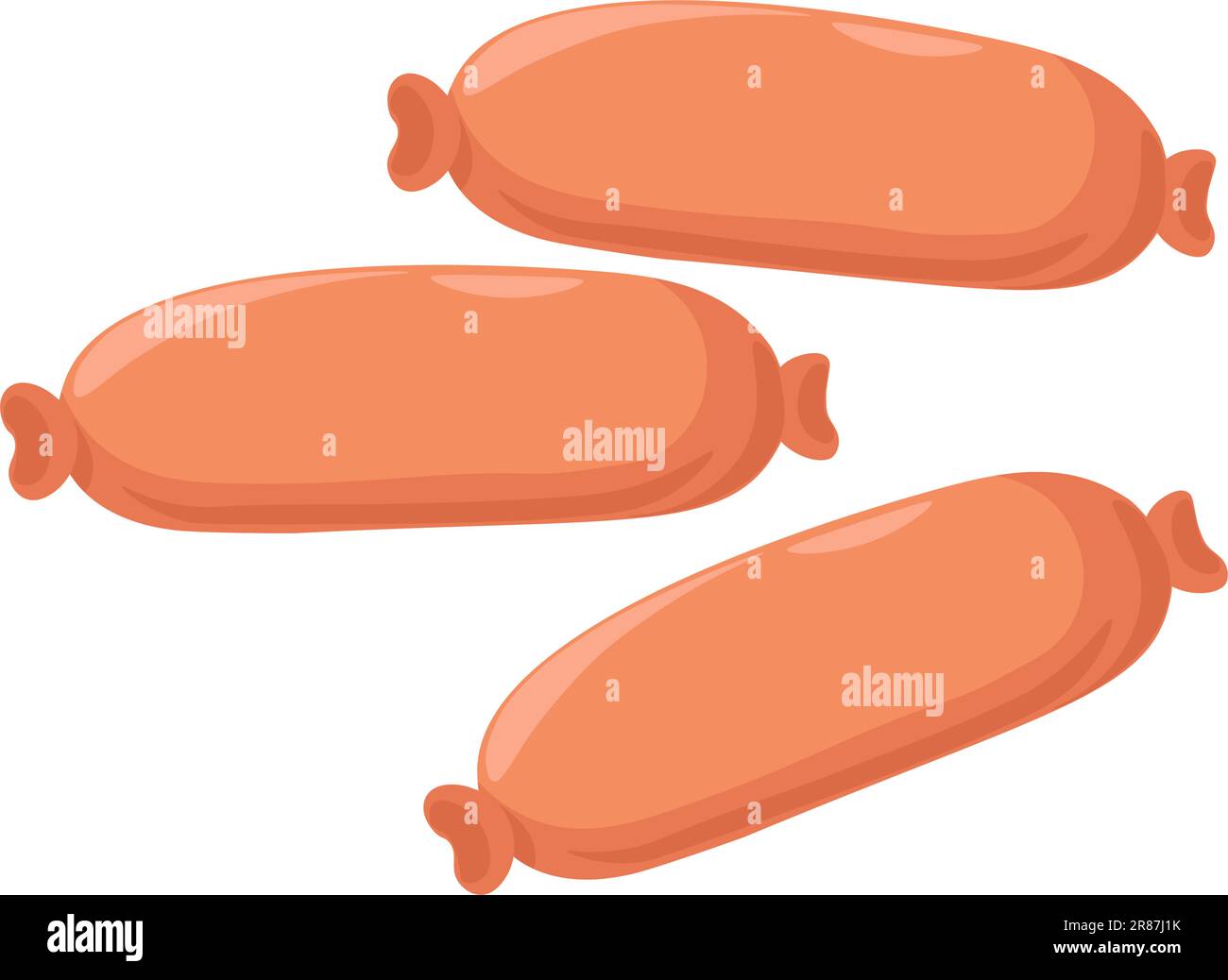 Meat products, Chorizo sausage tasty food vector Stock Vector Image ...