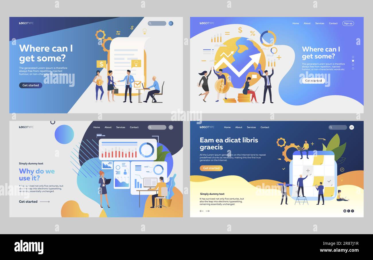 Group planning a research project Stock Vector Images - Alamy
