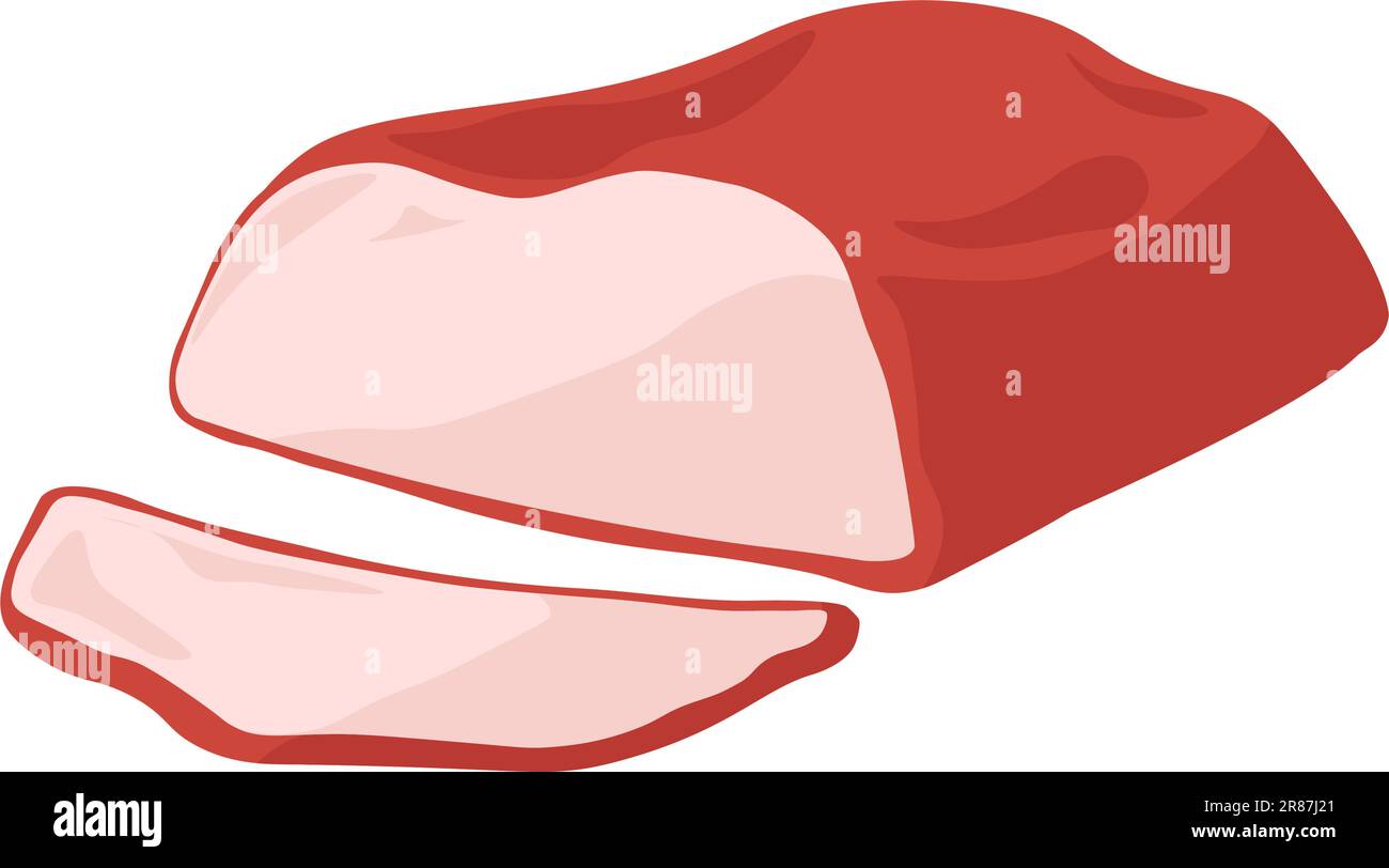 Smoked meat product ham Stock Vector Images - Alamy