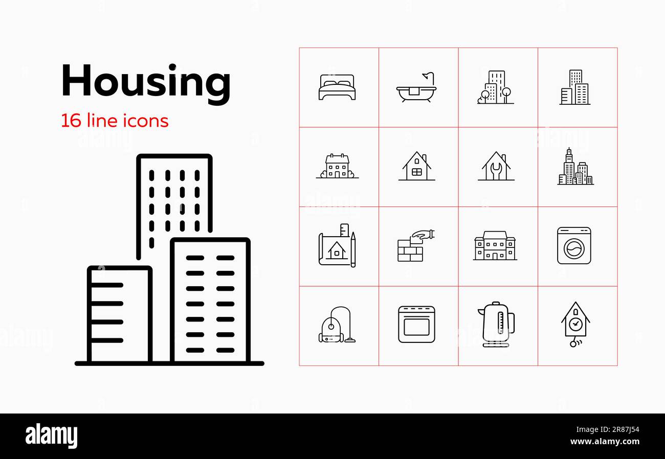 Tenement housing estate Stock Vector Images - Alamy