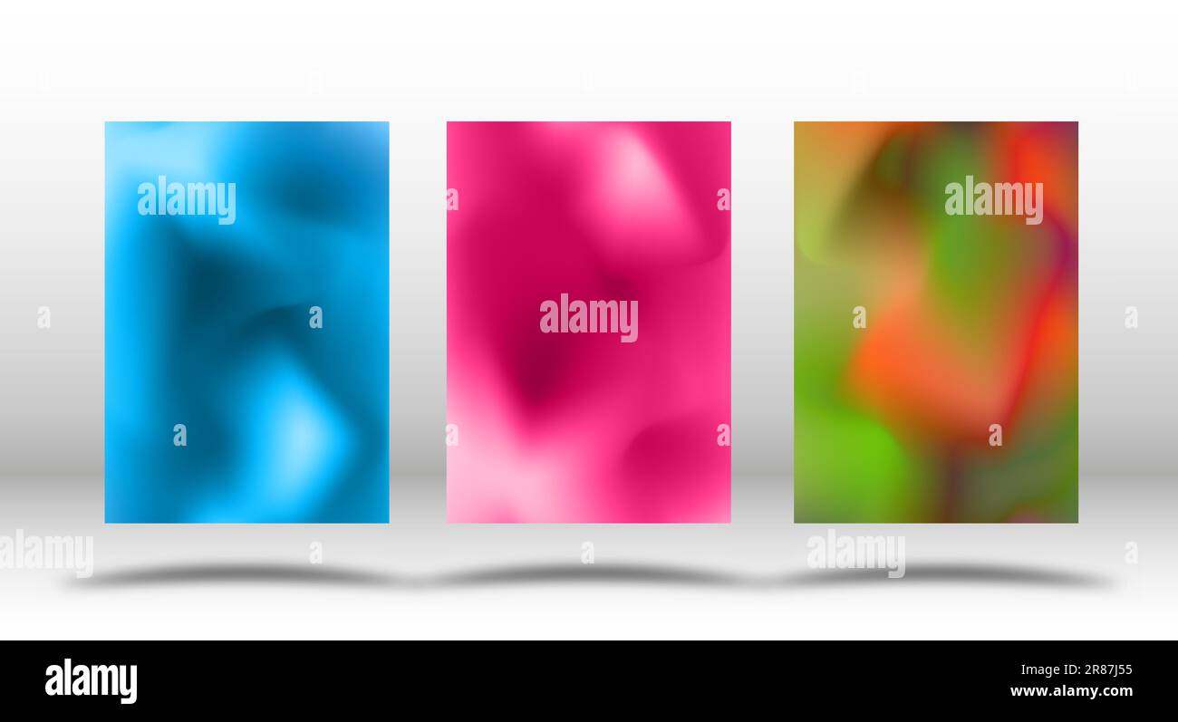 Color gradient background. A set of templates for corporate design. The ...
