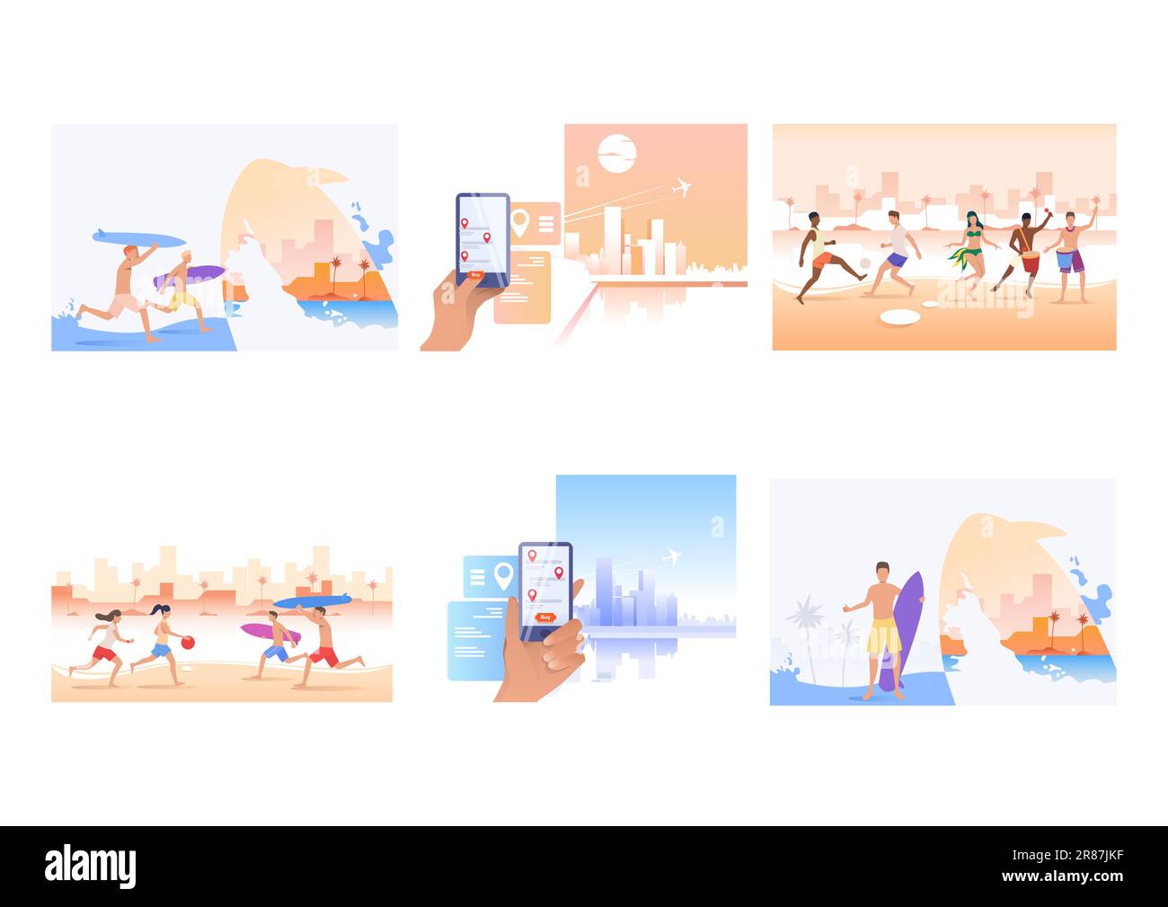 Tropical summer carnival Stock Vector Images - Alamy