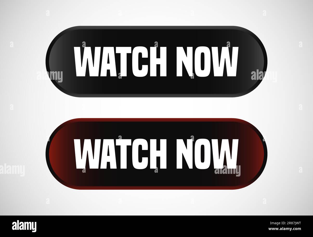 Watch now button. Watch now banner sign. Play video icon vector ...
