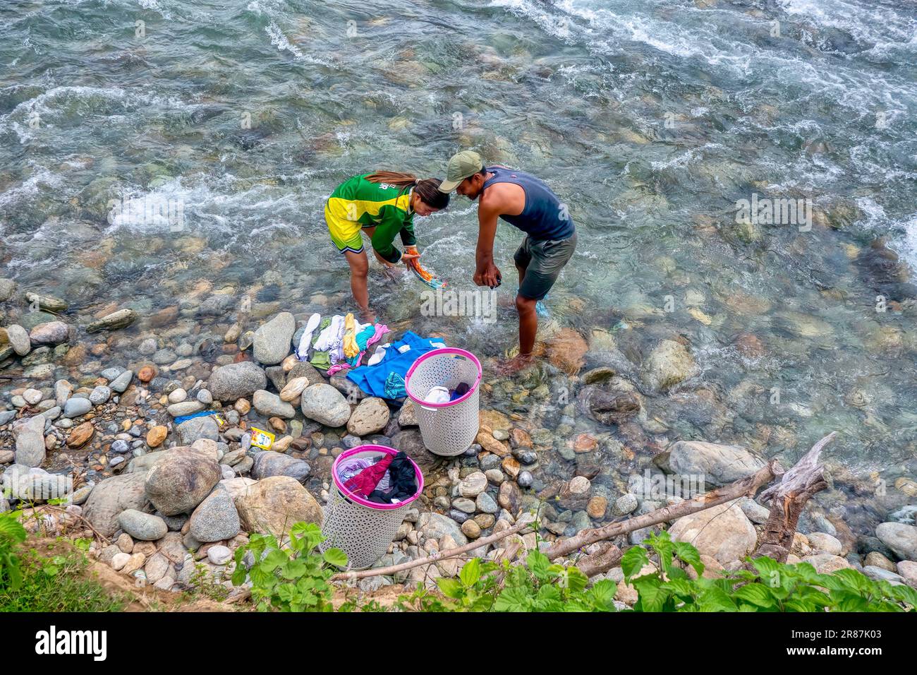 Occidental Mindoro Province, Philippines - June 10, 2023. A Filipino ...