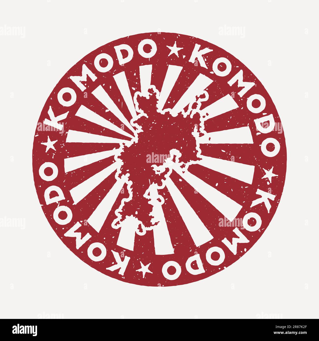 Komodo stamp Stock Vector Images - Alamy