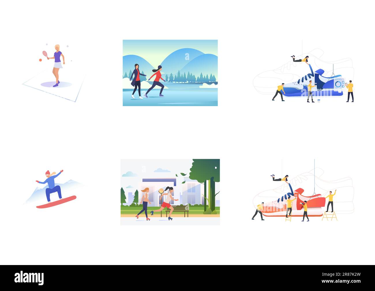 Summer sport active lifestyle Stock Vector Images - Alamy