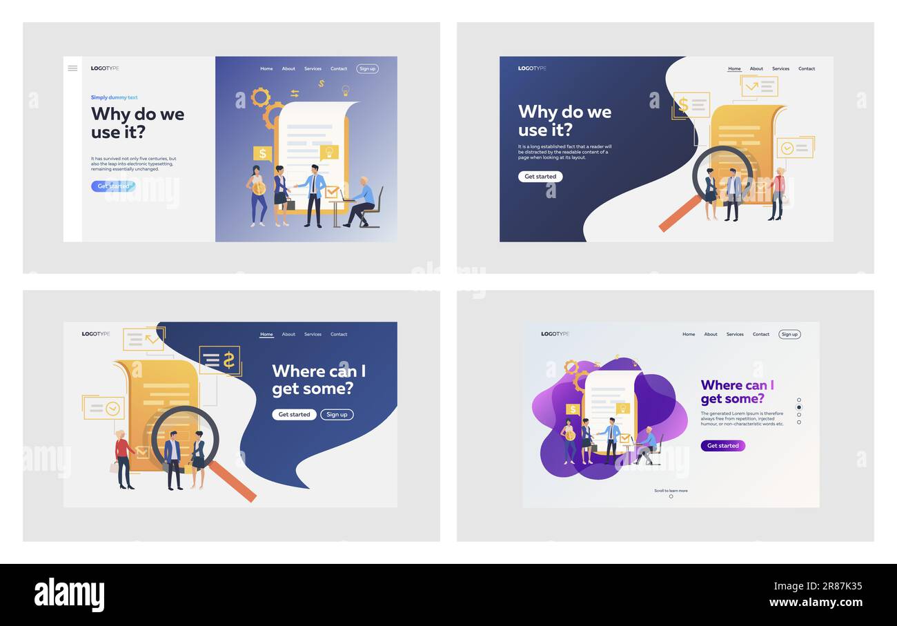 Partners meeting set Stock Vector Image & Art - Alamy