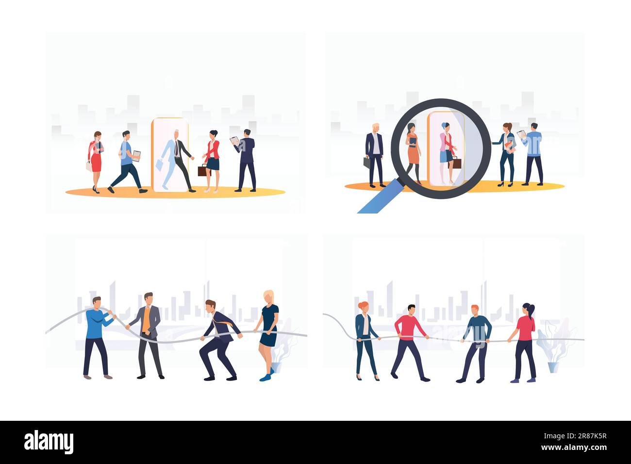 Job competition set Stock Vector Image & Art - Alamy