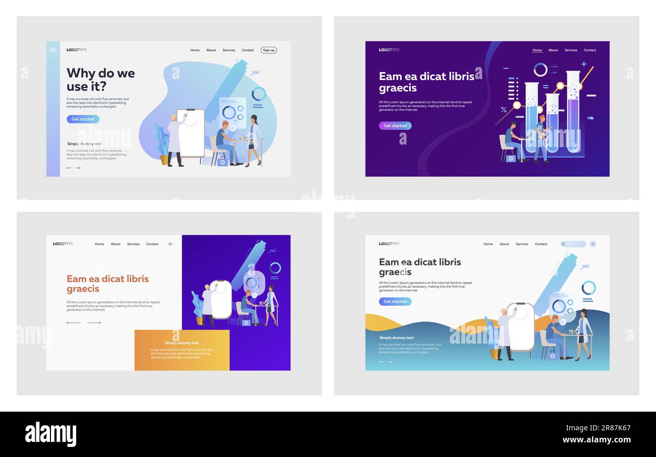 Medical lab research set Stock Vector Image & Art - Alamy