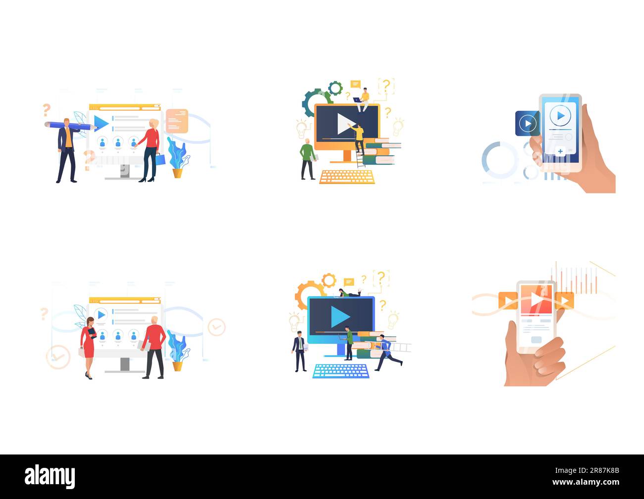 Media player set Stock Vector Image & Art - Alamy