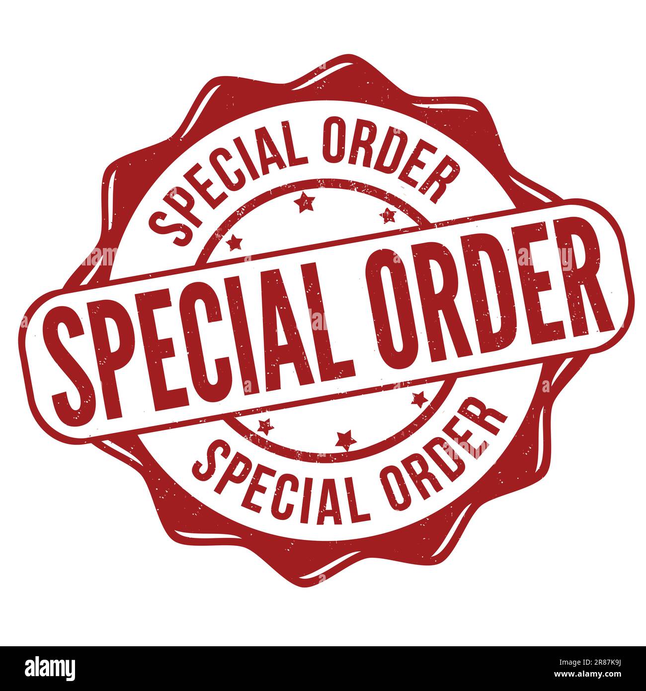 Special order grunge rubber stamp on white background, vector ...
