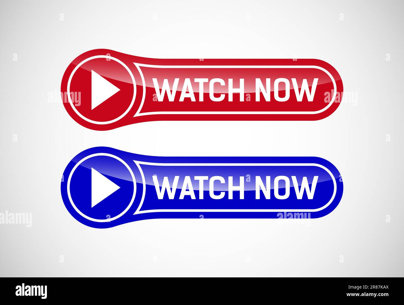 Watch now button. Watch now banner sign. Play video icon vector ...