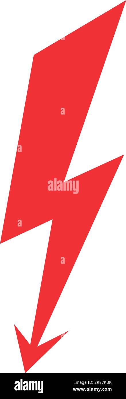 Red lightning Cut Out Stock Images & Pictures - Alamy