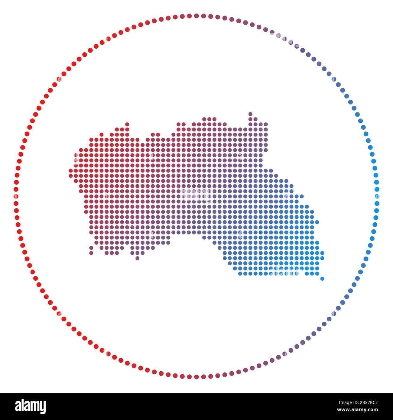 Santa Maria Island Digital Badge Dotted Style Map Of Santa Maria