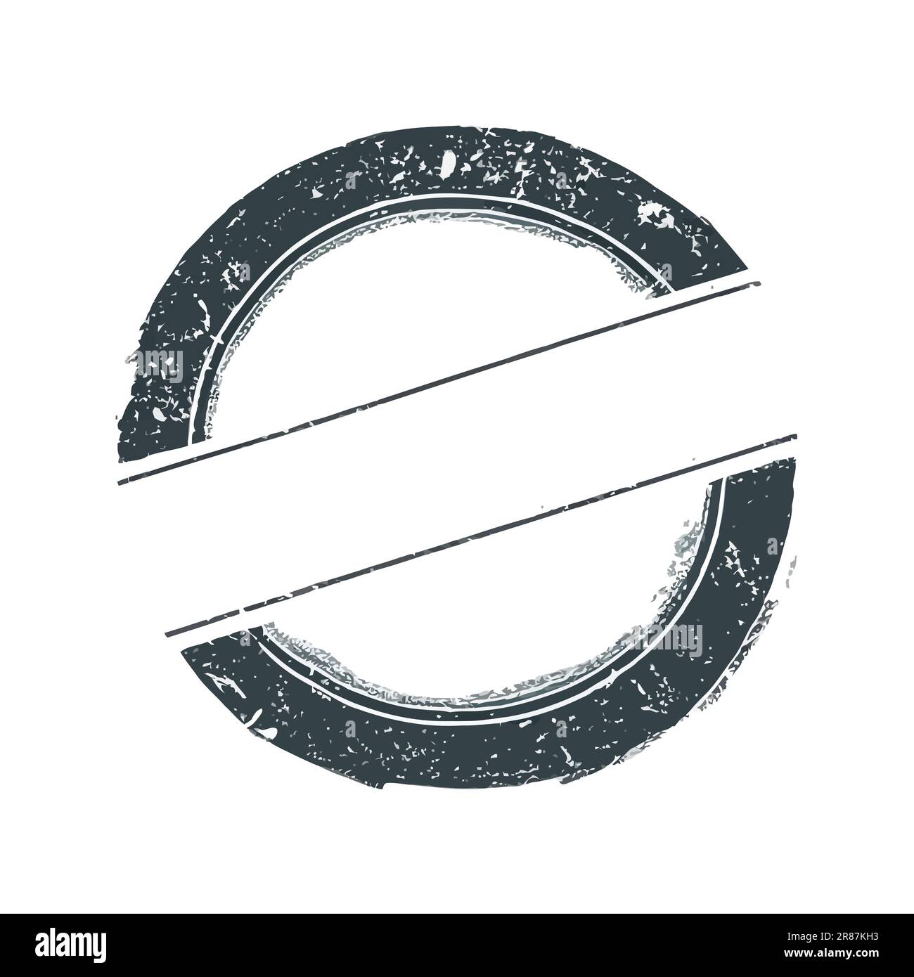 Empty a rubber stamp template. Vector illustration Stock Vector Image ...