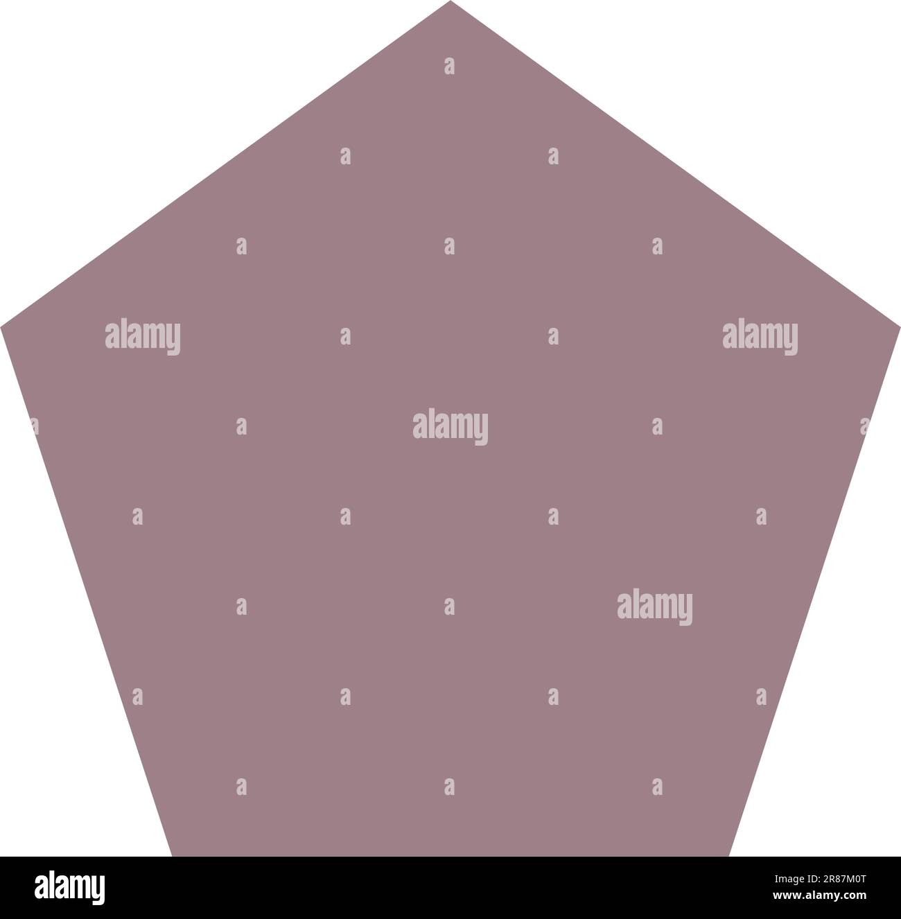 Pentagon geometric shape element symbol for preschool education for ...