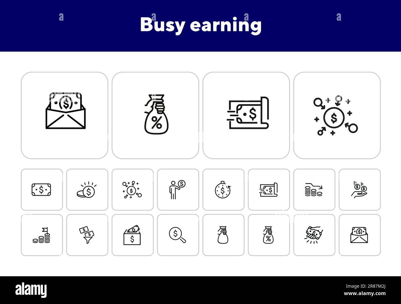 Banking busy Stock Vector Images - Alamy