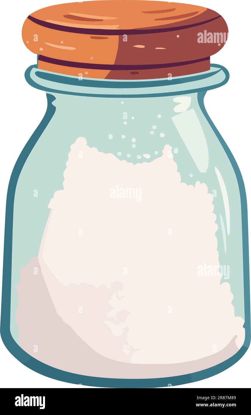 Glass bath salt bottle Stock Vector Images - Alamy
