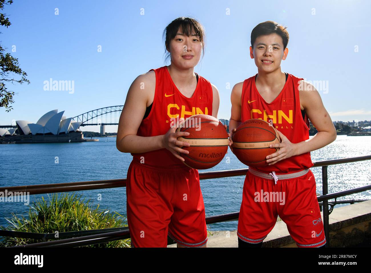 Sydney, Australia. 20th June, 2023. China's Yang Liwei (left) and Xinyu ...