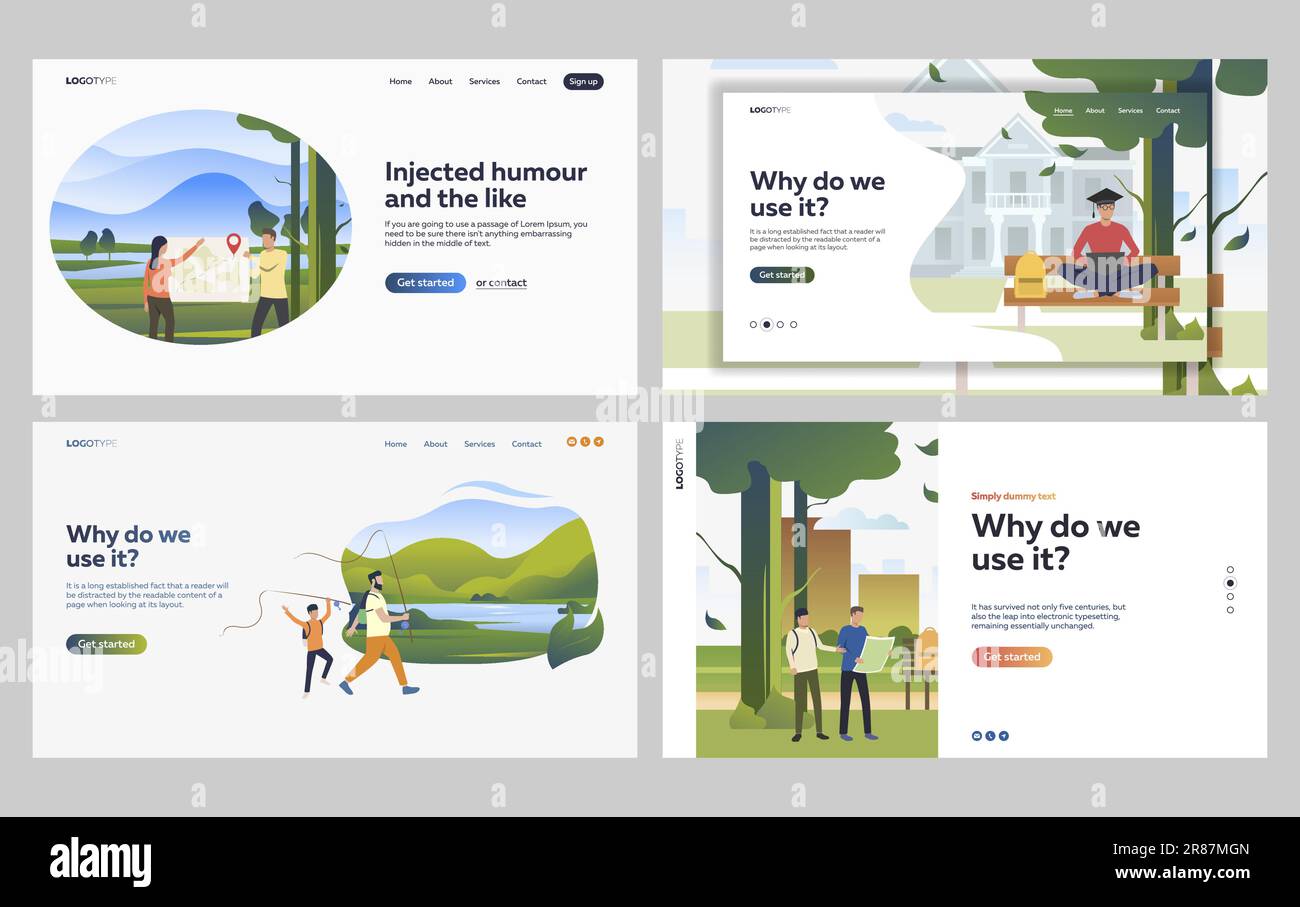 Nature and parks Stock Vector Images - Alamy