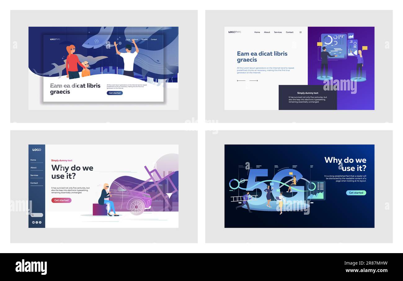 Cyber technology flat design Stock Vector Images - Alamy