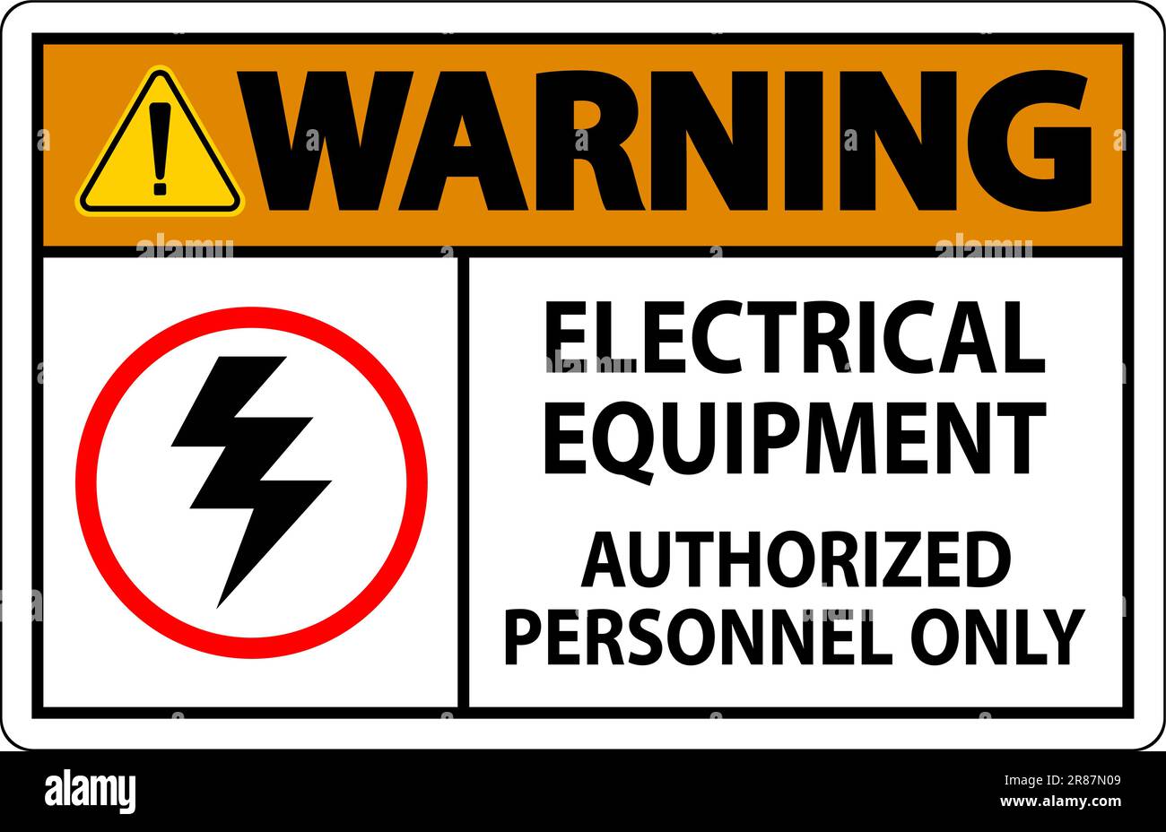 Electrical Safety Sign Warning, Electrical Equipment Authorized ...